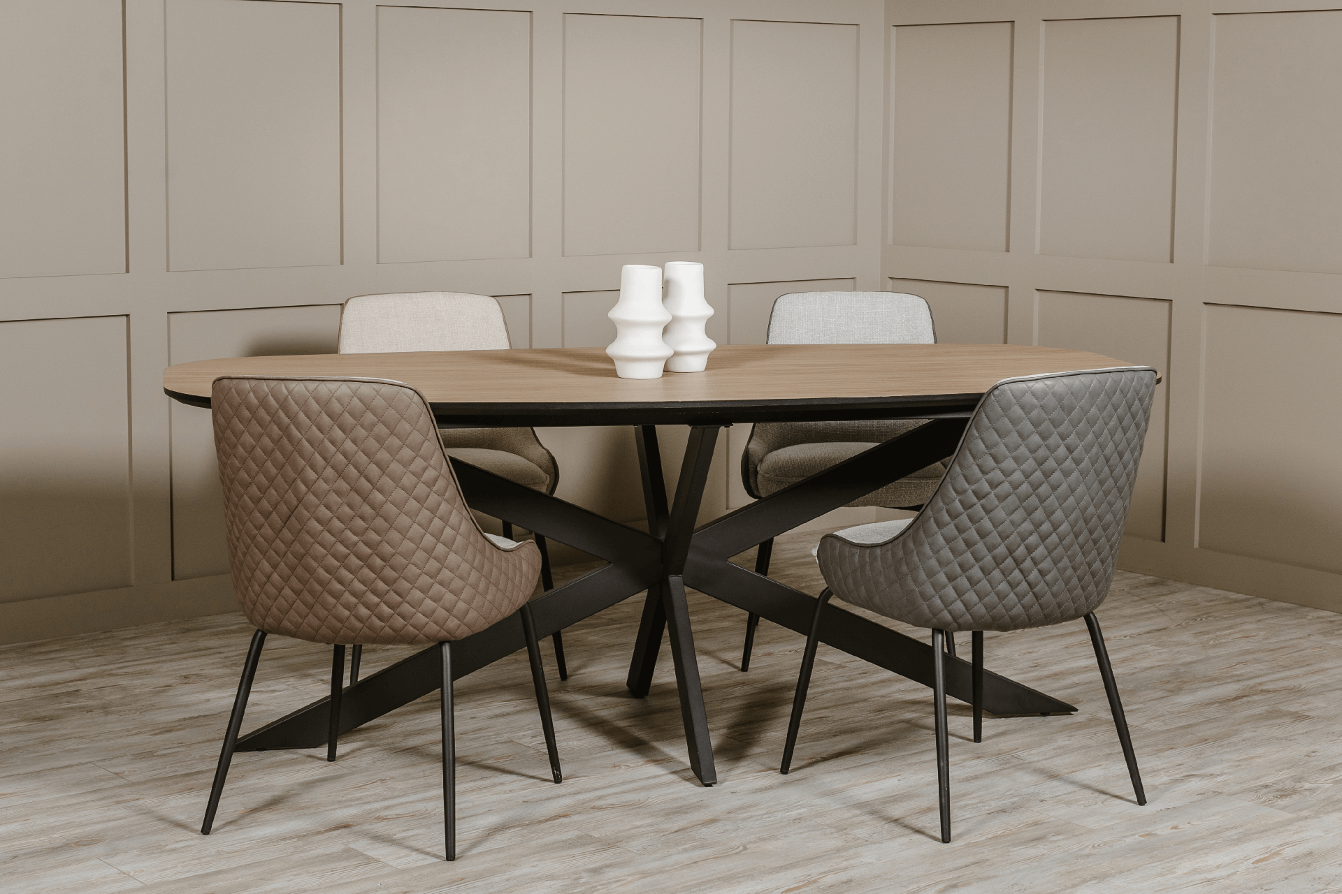 Sadia 2000 Oval Dining Table - Oak – J Mccourt Furniture