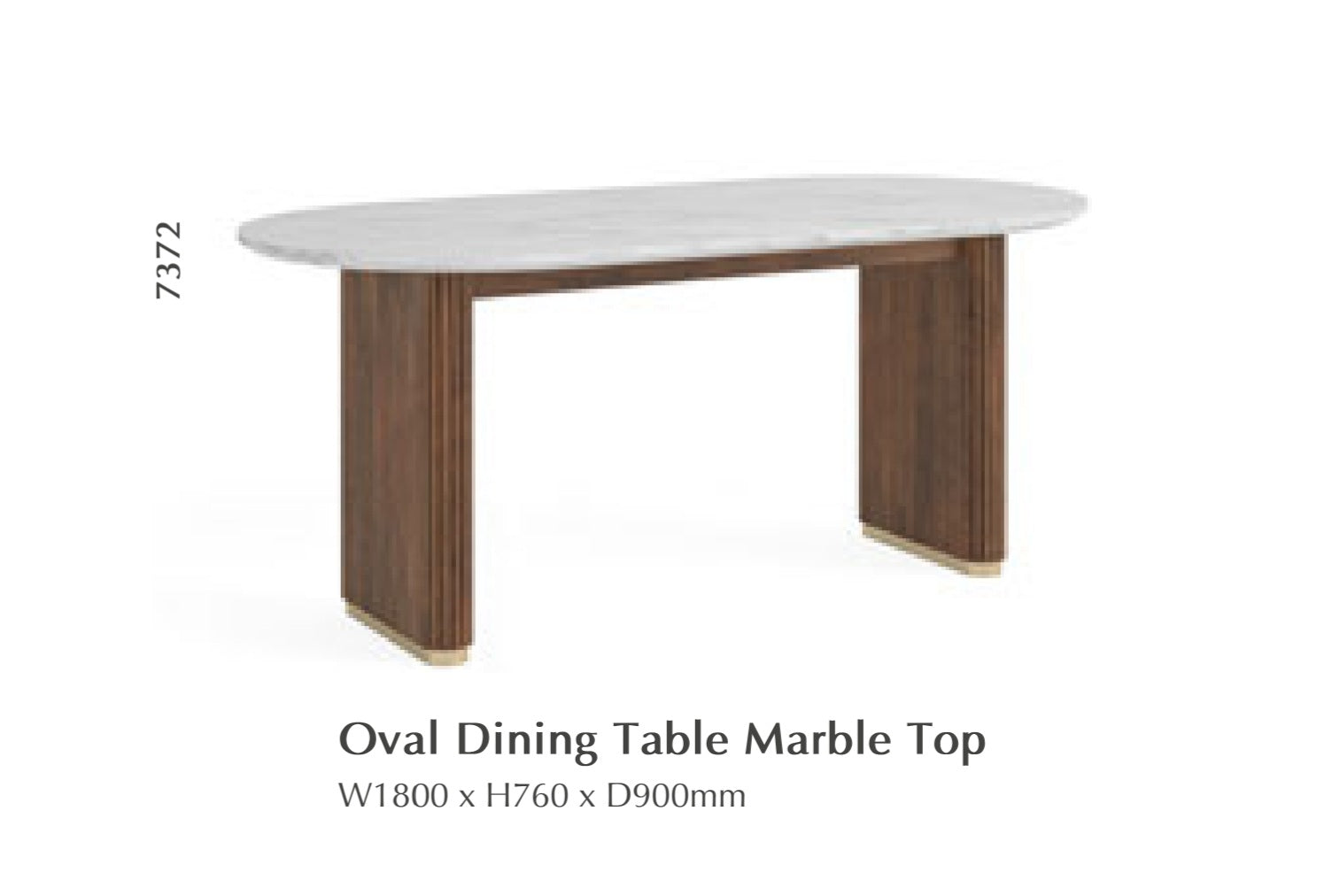Harvard OVAL Dining Table - Marble Top – J Mccourt Furniture