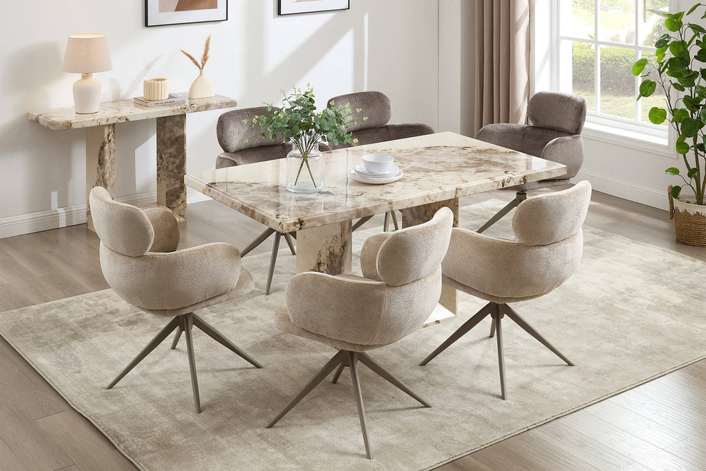 Artemis Dining Tables - Mocha – J Mccourt Furniture